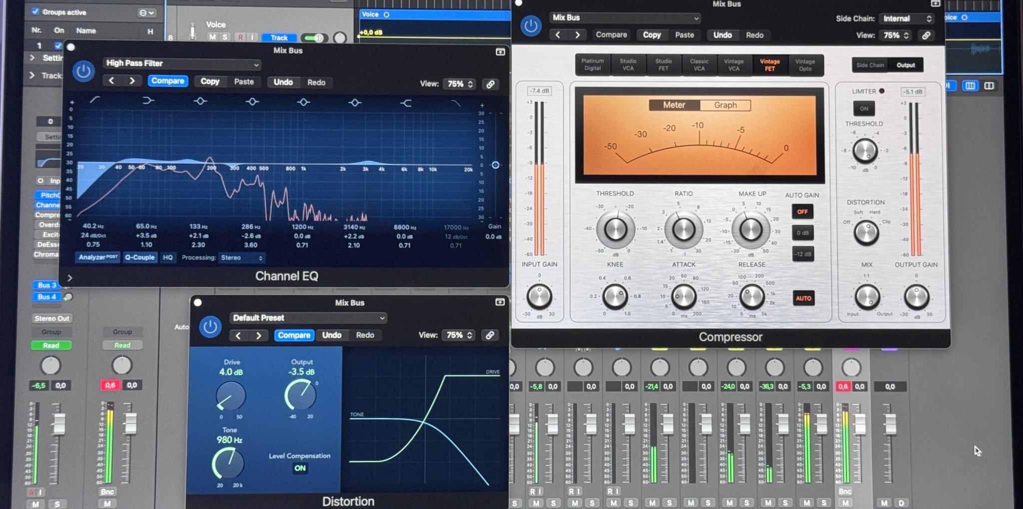 Mix Bus Processing Techniques for Sound Cohesion